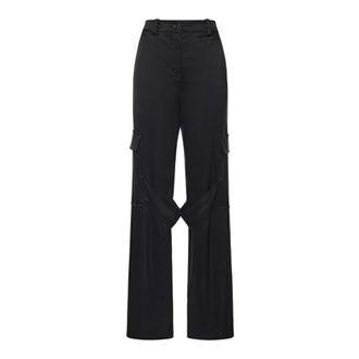 Courr&egrave;ges Wide Hosen - - Trousers - Damen - Schwarzk - S