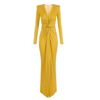 Elisabetta Franchi Red Carpet Kleid - - Dresses - Damen - Gelb - XL