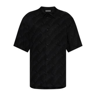 Balenciaga S/S Large Fit Shirt - - Shirts - Herren - Schwarzk - XL