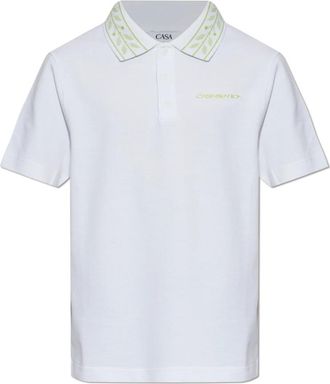 Casablanca Homme, Tops, Blanc, Taille: L Logo Polo