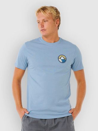 Rip Curl Pacific Rinse Stacked T-Shirt faded denim