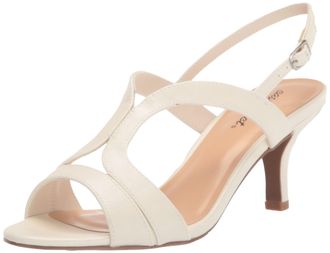 Easy Street Damen Bree Sandale mit Absatz, Weiß mit Perlglanz, 38.5 EU