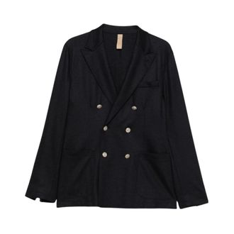 Eleventy Zweireihiger Blazer mit steigendem Revers - - Jackets - Herren - Blau - M