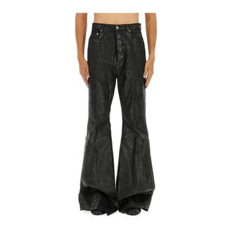 Rick Owens Homme, Pantalons, Noir, Taille: W32 Relaxed Fit Cargo Drawstring Pants