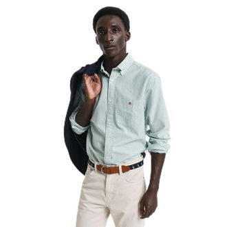 GANT Herren REG Classic Oxford Stripe Shirt Hemd, Butternut Green, XXL