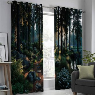 Generic Verdunklungsvorh&auml;nge Gardinen 2Er Set H 210 X B 132 cm, Blickdicht Gardinen Mit &Ouml;sen F&uuml;r Schlafzimmer Thermogardine K&auml;lteschutz Vorhang Blickdicht, Di