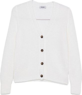 base V-Pullover - Wei&szlig;
