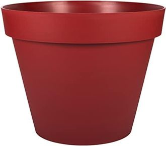 Eda Blumentopf, rund, Toskana, &Oslash; 60 cm, Volumen 76 l, &Oslash; 59 x H.47 cm, Rubinrot