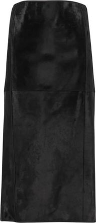 Durazzi Milano Lederrock - - Skirts - Damen - Schwarzk - M