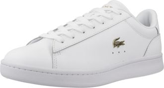 Lacoste Carnaby Damen-Sneaker, Wei&szlig;/Gold, 36 EU