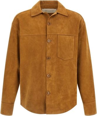 Ami Homme, Vestes, Brun, Taille: L Chemise &agrave; boutons