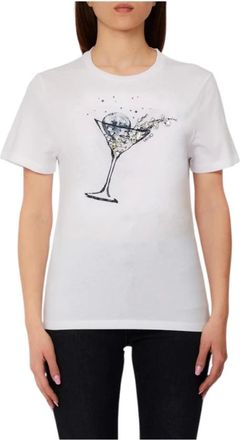 Liu Jo Femme, Tops, Blanc, Taille: 40 FR T-shirt imprim&eacute;