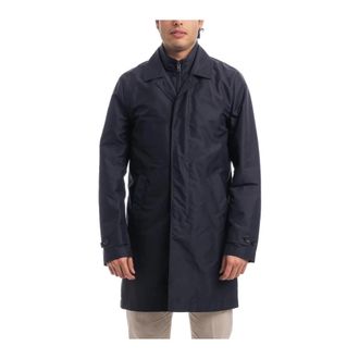 Fay Single-Breasted Coats - - Coats - Herren - Blau - L