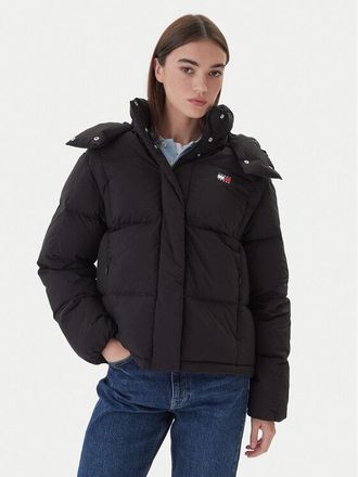 Tommy Jeans Daunenjacke DW0DW21623 Schwarz Regular Fit