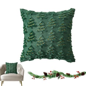 Generic Kissenbez&uuml;ge f&uuml;r Weihnachtsbaum, Kissenbezug f&uuml;r Weihnachtsbaum, dekorativer Kissenbezug f&uuml;r Weihnachtskissen, 30 x 30 cm, Winterbaum-Kissenbezug aus 