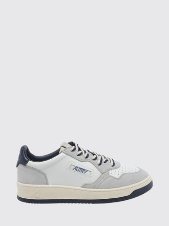 Autry Medalist Low zweifarbige Sneaker aus Kalbsleder und Wildleder