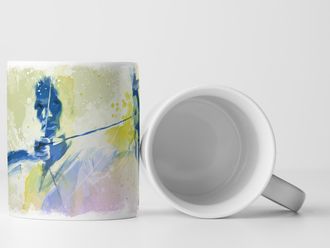 Paul Sinus Art Bogenschiessen I Tasse als Geschenk, Design Sinus Art