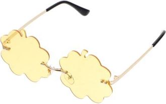 Hemoton Lunettes de Soleil sans Monture Unisexes Forme Irr&eacute;guli&egrave;re Confortables et Originales pour F&ecirc;te et D&eacute;guisement