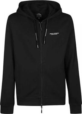 A|X Armani Exchange Homme Everyday French Terry Hoodie Sweat-Shirt &Agrave; Capuche Not Applicable, Noir (Black 1200), X-Small