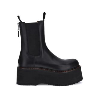 R13 Femme, Chaussures, Noir, Taille: 37 EU Bottine Chelsea à Plateforme