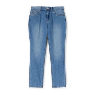 Motivi Femme, Jeans, Bleu, Taille: 38 FR Jeans Regular avec Pli Repassé