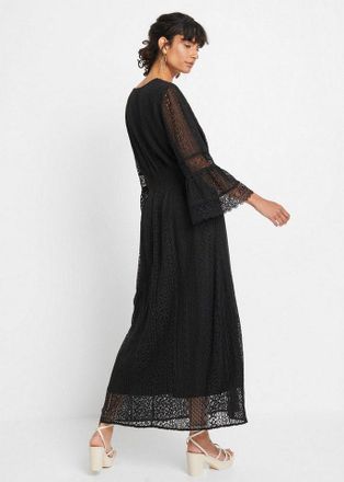 Bonprix Maxikleid f&uuml;r Fr&uuml;hjahr und Sommer, aus Baumwolle, feminin geschnitten