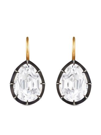 Fred Leighton 18kt Gelbgoldcreolen mit Perle