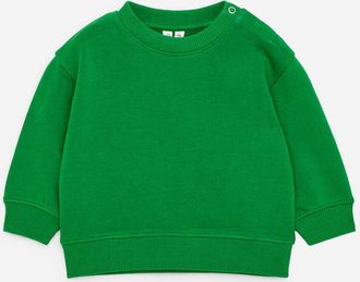 Arket Sweatshirt Aus Baumwolle -Gr&uuml;n