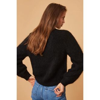 des petit hauts Gem&uuml;tliche Schwarze Jacke - Zeitloser Stil - - Knitwear - Damen - Schwarzk - S