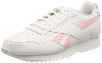 Reebok Damen Royal Glide Ripple Clip Sneaker, White/Pink Glow/White, 39 EU