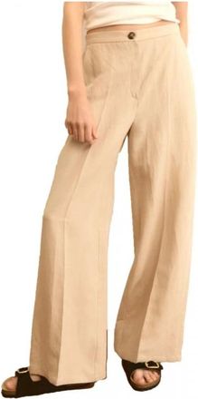 Marella Femme, Pantalons, Beige, Taille: 48 FR Wide Pantalons