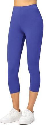 Merry Style Leggings Femme 3/4 Confortable Viscose Pantacourt Femme Tenue Sport Femme Short Cycliste MS10-144 (Cobalt, 4XL)