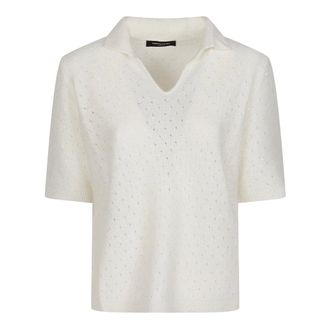 Fabiana Filippi Femme, Tops, Blanc, Taille: 38 FR Pull col rond