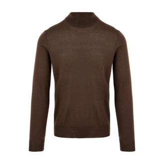 FILIPPO DE LAURENTIIS Braune Pullover f&uuml;r M&auml;nner - - Knitwear - Herren - Braun - 2XL