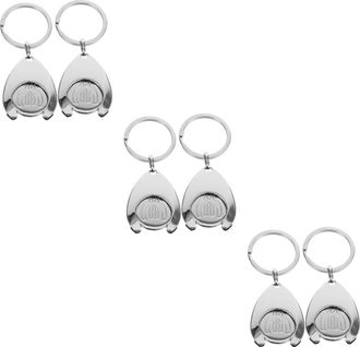 Artibetter 3 Sätze Einkaufswagen Chip Schlüsselanhänger Abziehbare Trolley Token Schlüsselringe Für Einkaufswagen Praktischer Einkaufswagenöffner Für Schlüssel U