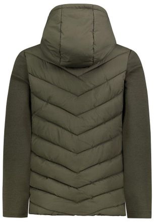 Sublevel Outdoorjacke Steppjacke mit Interlock-&Auml;rmeln Leicht wattierte &Uuml;bergangsjacke mit Kapuze, Materialmix