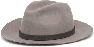 Emporio Armani Fedora aus Wolle - Grau