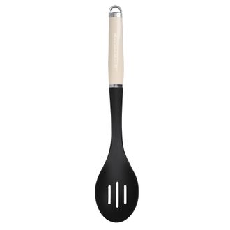 KitchenAid Nylon Slotted Spoon - Almond Cream