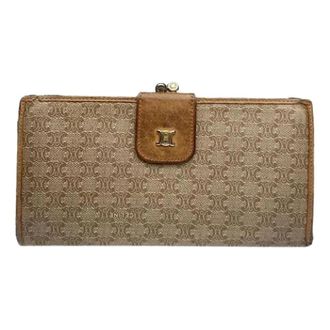 Celine Pre-owned Leder-Geldb&ouml;rse - - Pre-owned - Damen - Beige - ONE SIZE