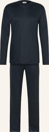Zimmerli Schlafanzug Sustainable Luxury blau