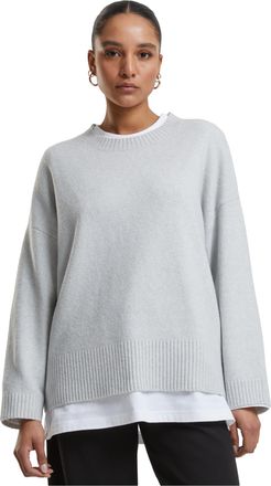 Urban Classics Ladies Soft Oversized Sweater M lightasphalt