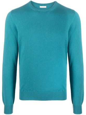 Malo pull en cachemire &agrave; design nervur&eacute; - Vert