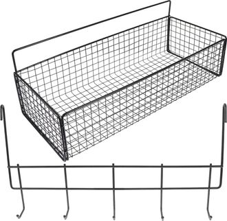 BESPORTBLE Multifunktionales Wand aufbewahrungsregal aus Robustem Eisen mit Hoher Tragfähigkeit Praktischer Organizer für Küche Bad und Wohnzimmer Stabiles Schwa