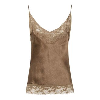Ermanno Scervino Top sans manches - Femme - Tops - Vert - Taille: 36 FR