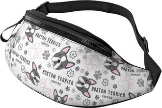 Generic Race De Chien Terrier Sacs Banane R&eacute;glable Sac De Voyage Polyvalent Fanny Pack Pour Course &Agrave; Pied Voyages Vacances 14X35Cm