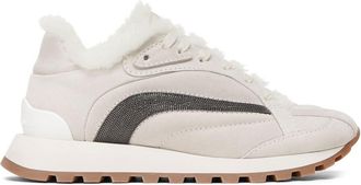Brunello Cucinelli Sneakers mit Monili-Kette - Grau