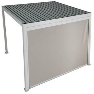 Hesperide Store pour Pergola bioclimatique Evora pour Evora 6x3,6 m argile - Hesp&eacute;ride