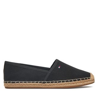 Tommy Hilfiger Espadrilles Tommy Hilfiger Flag Canvas Espadrille FW0FW08541 Schwarz