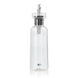 Adhoc AromaPour Bouteille dhuile et de vinaigre en verre, 300 ml, distributeur filtré anti-goutte pour huile et vinaigre, passe au lave-vaisselle