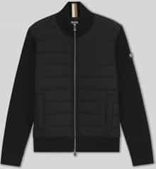 HUGO BOSS Regular Fit Sweatjacke mit gesteppter Vorderseite Modell HERNESTO